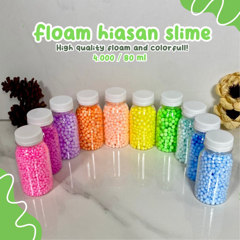 Jual FLOAM HIASAN SLIME 80 ML || FLOAM LUCU || HIASAN SLIME || FLOAM ...