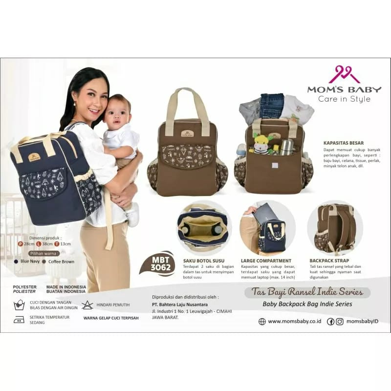 Jual Mom's Baby TAs Bayi Ransel Indie Series - MBT 3062 | Shopee Indonesia