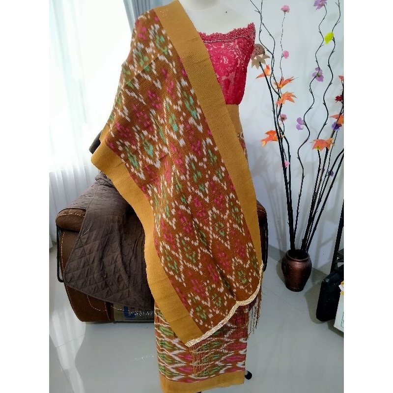 Jual Songket Maulana Gliter Tenun Tangan Tarutung warna langka | Shopee Indonesia