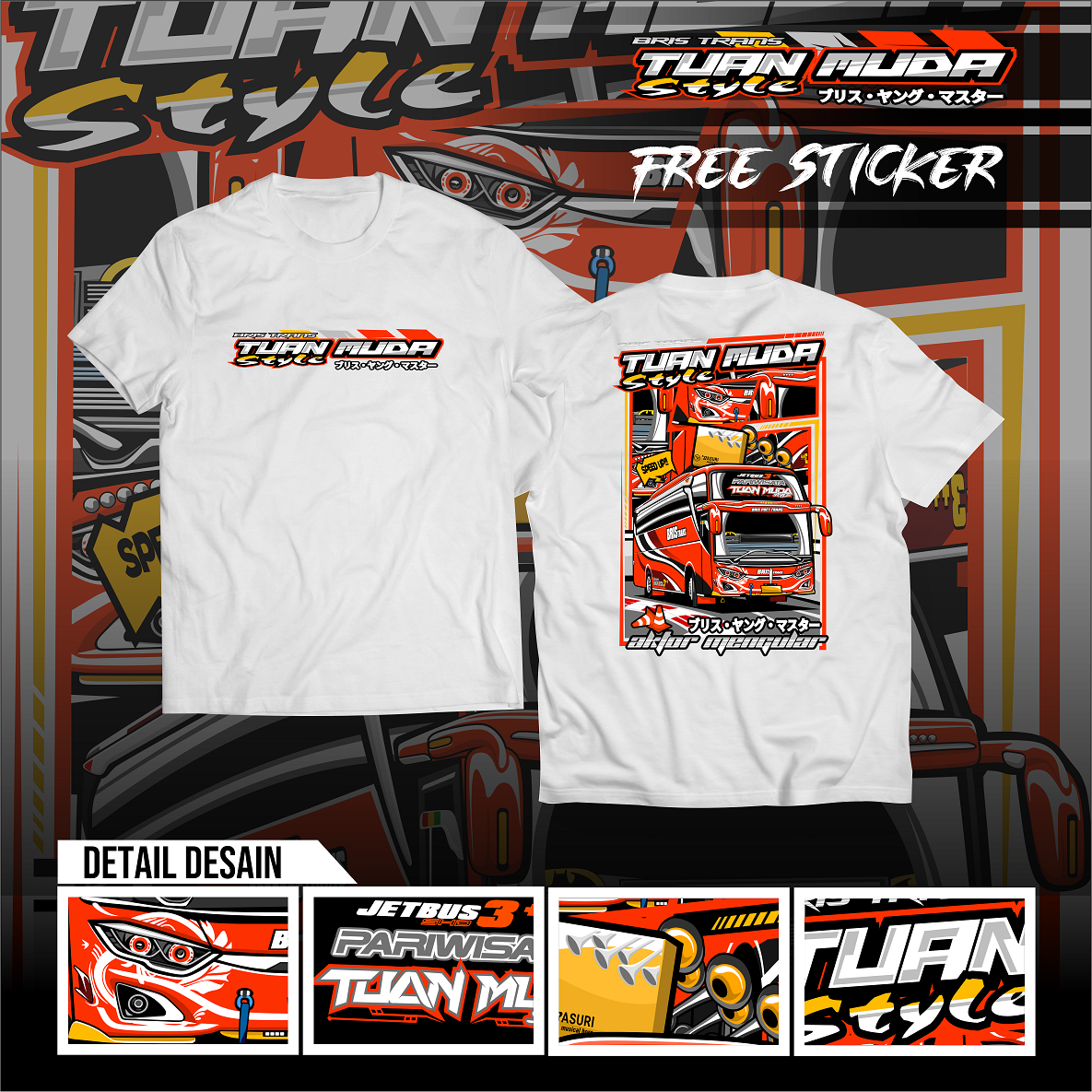 Jual Kaos Baju Bus Mania Bismania Bris Trans Tuan Muda Jetbus Pariwisata Hino Adiputro Shopee