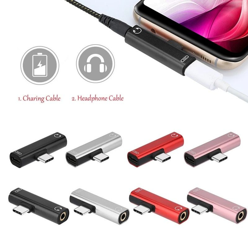 Jual USB Adapter Splitter / Converter Type C to Type c and 3.5 mm Audio ...