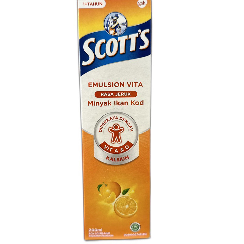 Jual Scotts emulsion orange cod 200ml | Shopee Indonesia