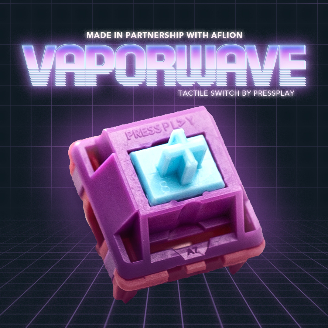 Jual VAPORWAVE Tactile 60g 5pin Switch by Press Play | Shopee Indonesia