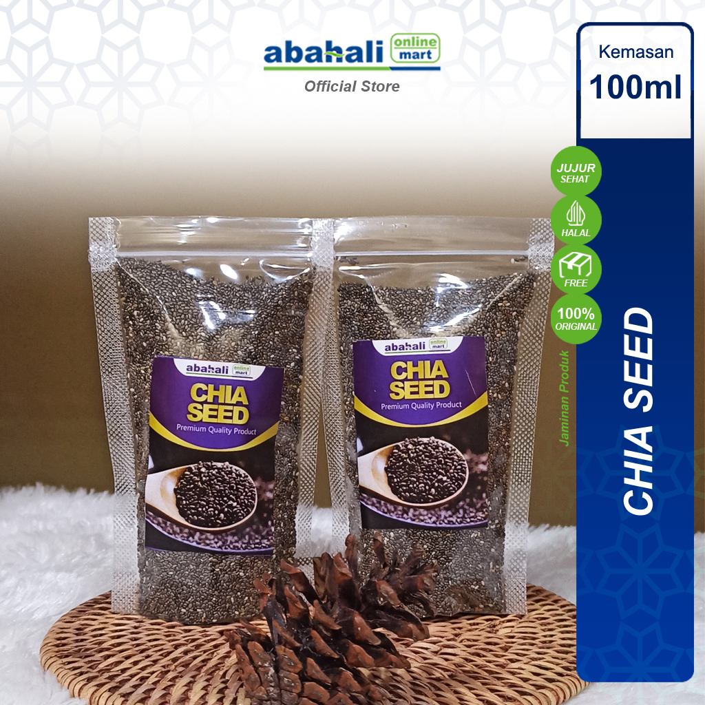Jual Chia seed organic 100gr Grade A Premium Quality Non GMO cia seed ...