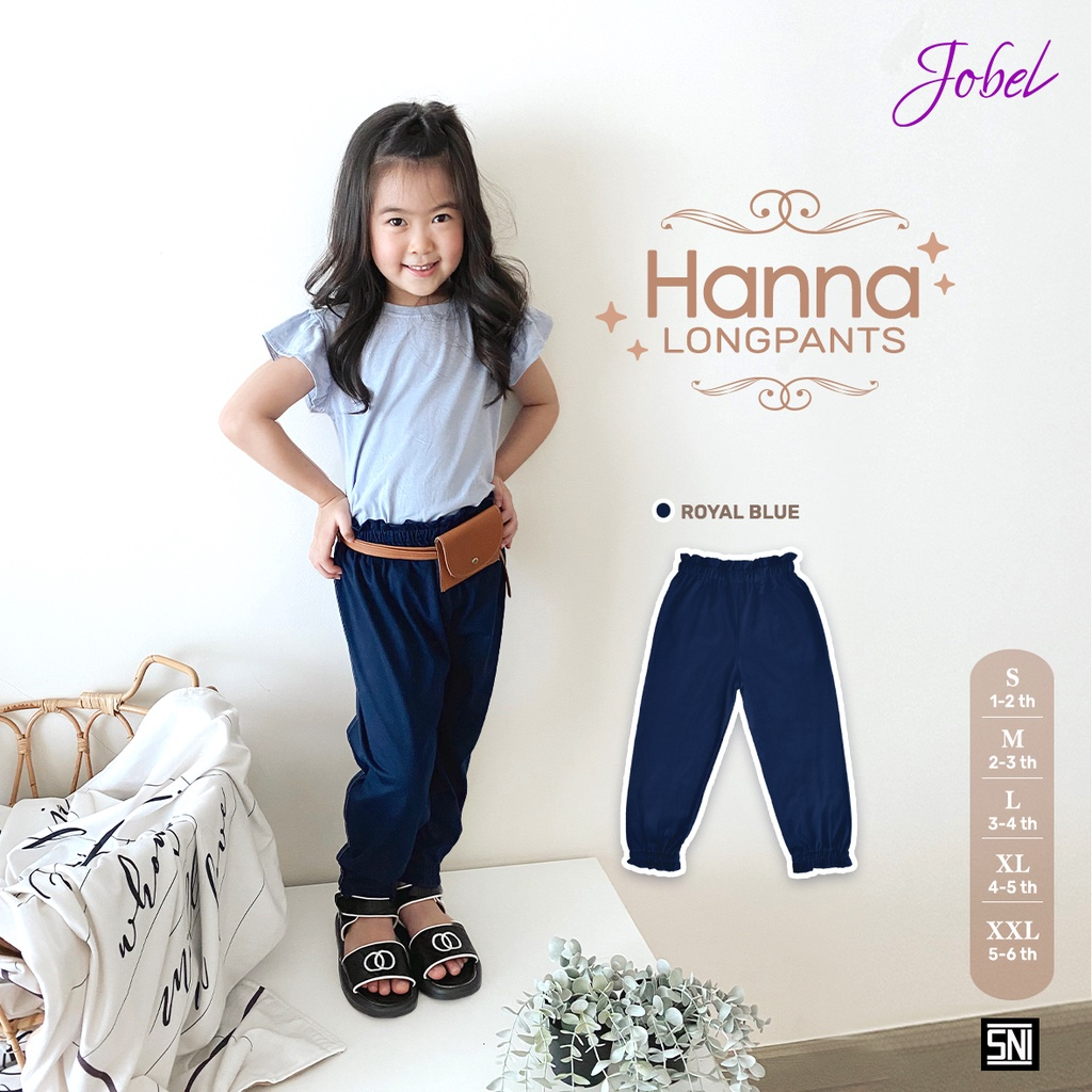 Jual Jobel Hanna Longpants 1-6 Tahun Celana Panjang Adem Fashion Anak Perempuan | Shopee Indonesia