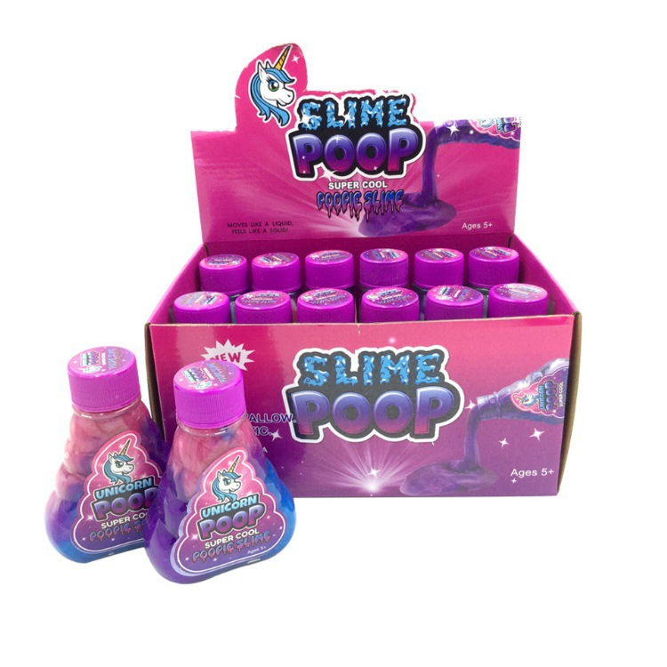 Jual Poopie Slime Squishy Playdough Poop Botol Unicorn Pelangi Warna ...