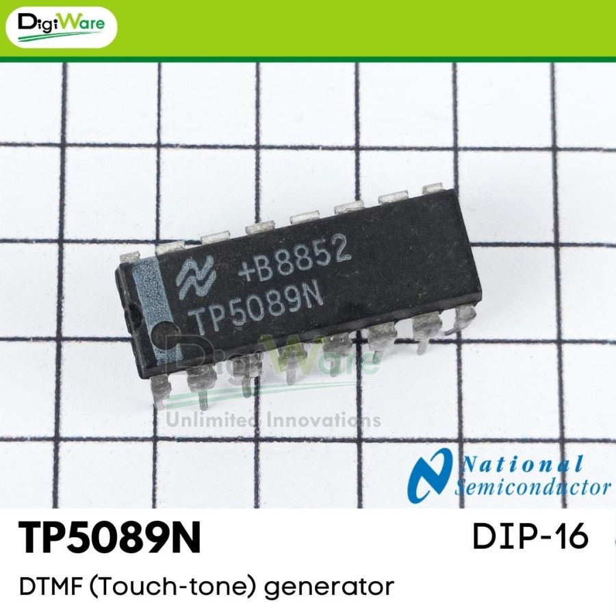 Jual TP5089N TCM5089ANS DTMF Generator Tone Decoder DIP 16 Pin | Shopee ...