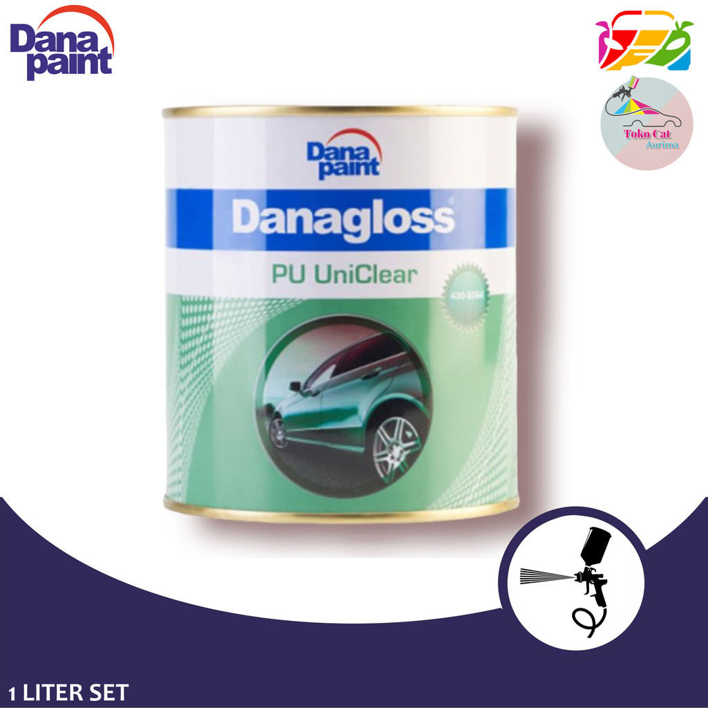 Jual PERNIS VARNISH CLEAR DANAGLOS PU UNICLEAR 2 KOMPONEN 1 L SET ...