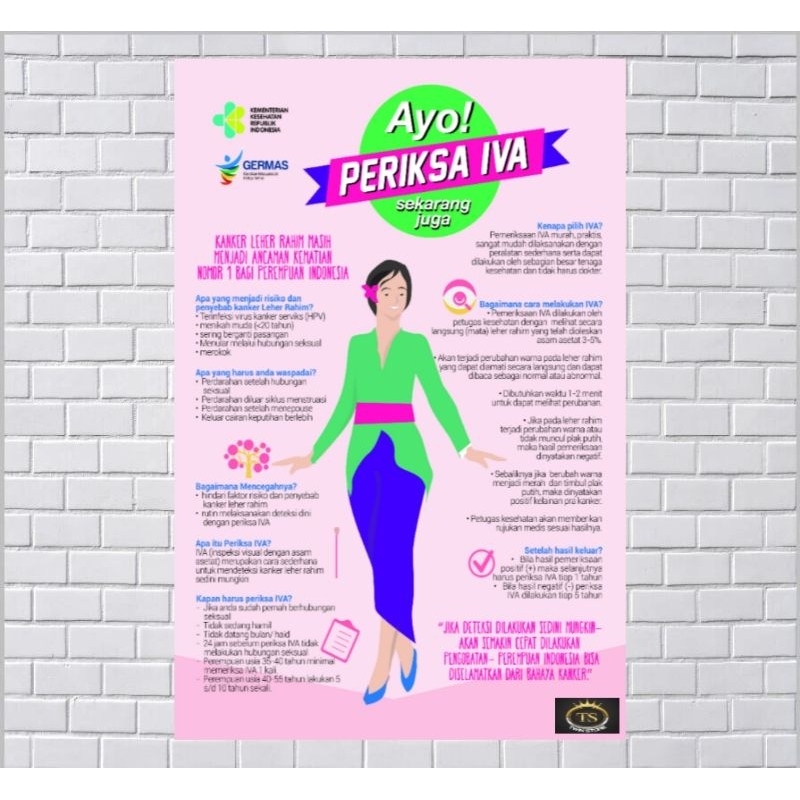 Jual Poster Kesehatan Ayo Periksa IVA Sekarang Juga | Shopee Indonesia