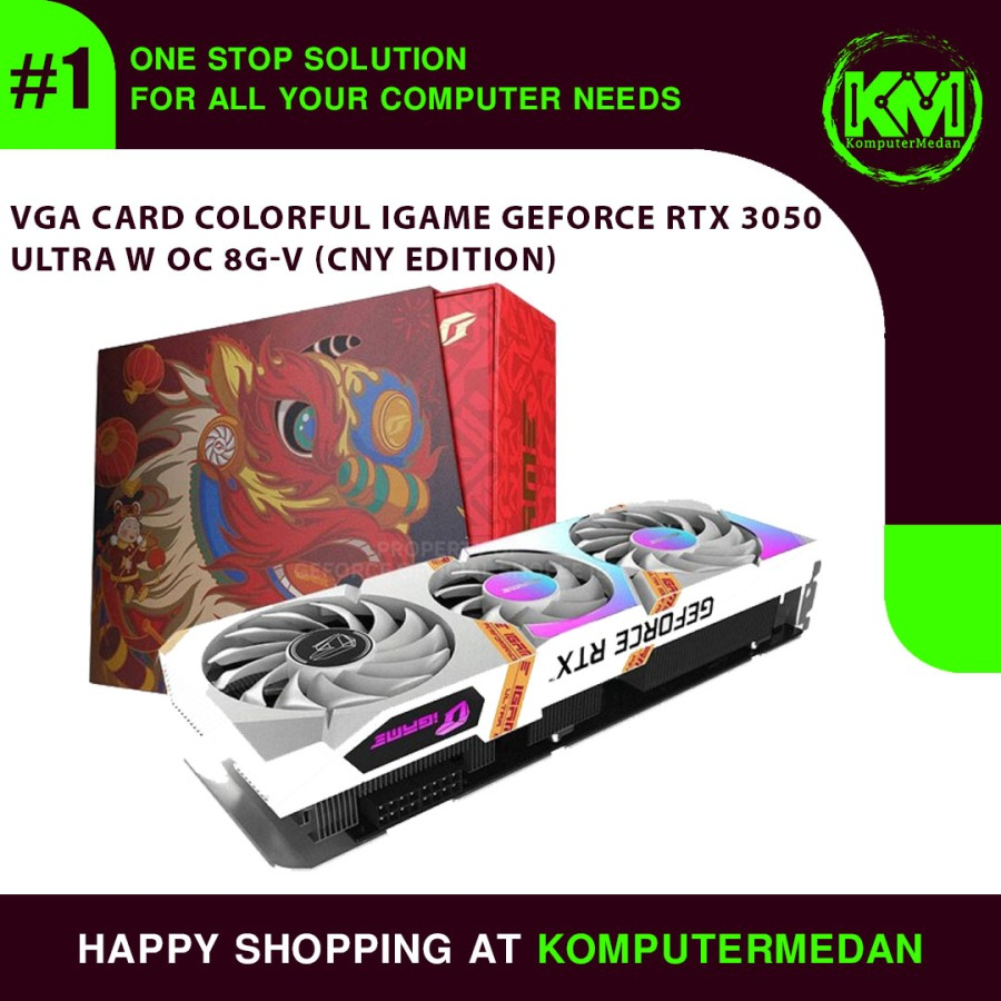 Jual VGA Card COLORFUL iGame GeForce RTX 3050 Ultra W OC 8G-V (CNY ...