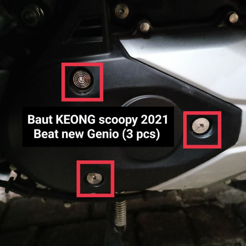 Jual Baut airduck vario scoopy 2021 beat led genio (3 pcs) original heng | Shopee Indonesia