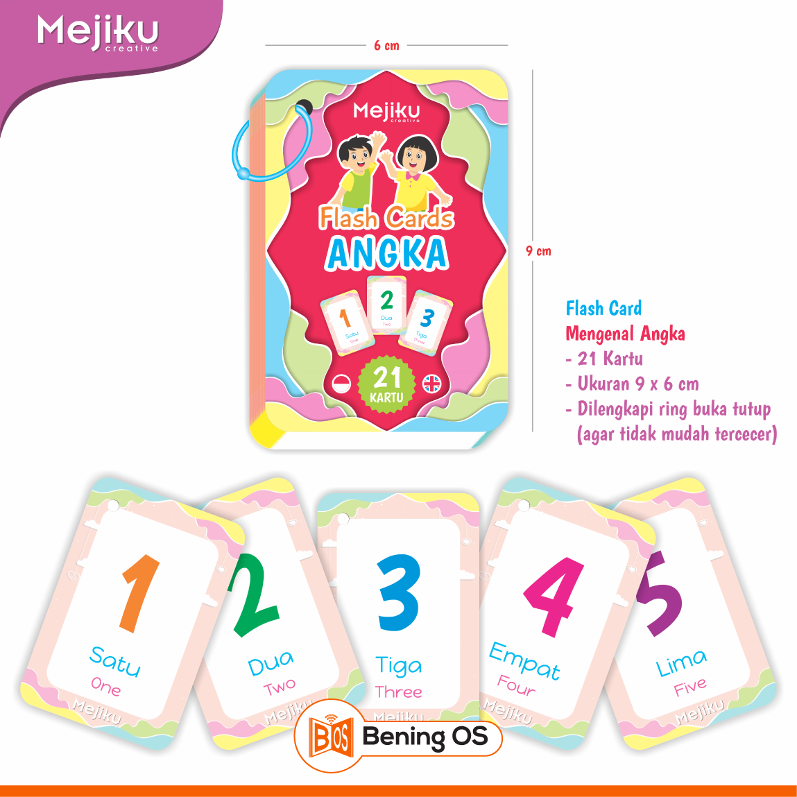 Jual Mengenal Angka - Flash Card Mainan Edukasi (Mejiku) | Shopee Indonesia