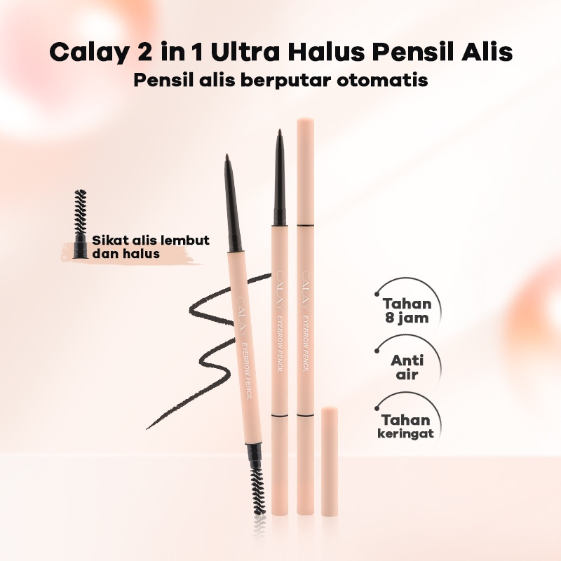 Jual CALAY Eyebrow Pencil Pensil Alis Super Halus Dengan Spoolie Kuas ...