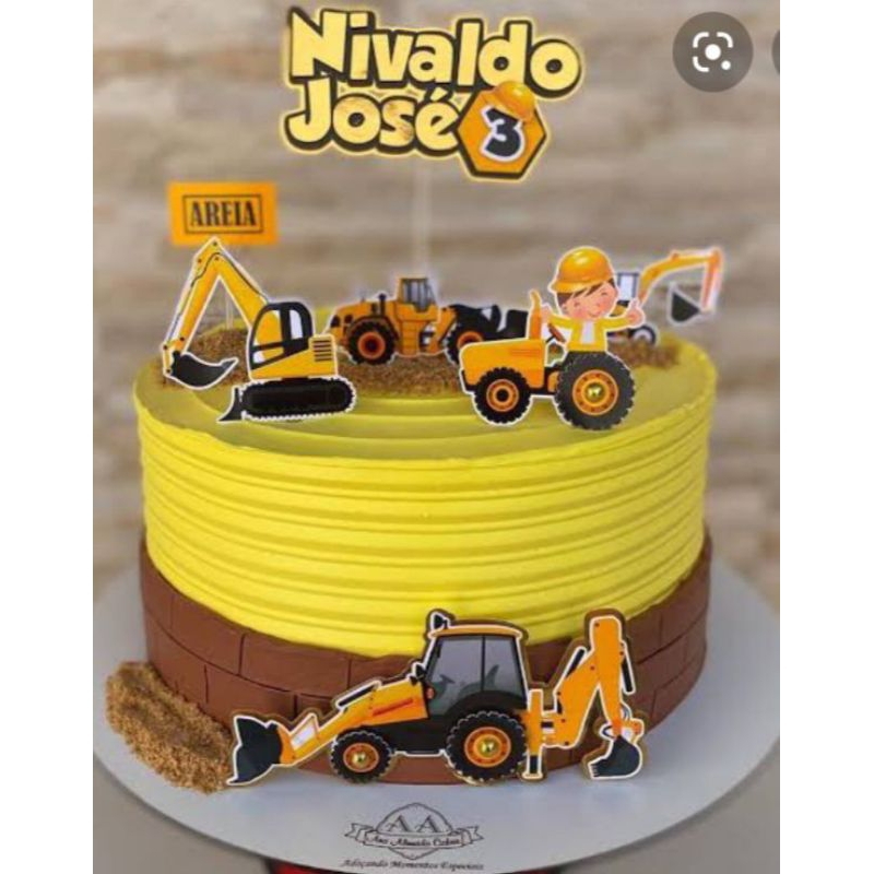 Jual Topper cake Excavator / eskavator / beko / konstruksi | Shopee ...