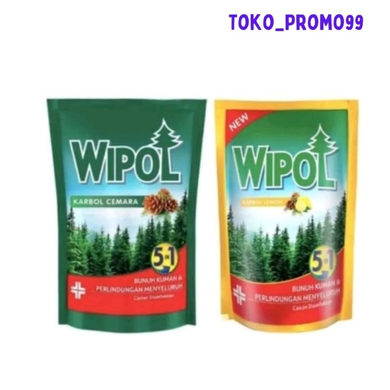 Jual wipol karbol 750 ml / 730 gram (cemara/lemon) | Shopee Indonesia