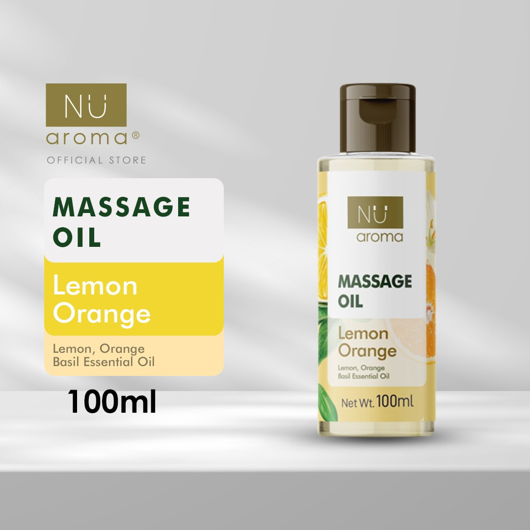 Jual Nu Aroma Massage Oil / Minyak Pijat Lemon Orange | Shopee Indonesia