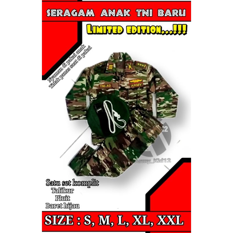 Jual BAJU SERAGAM ANAK TNI BARU / SERAGAM ANAK CUSTOM / SERAGAM TNI AD ... Jual BAJU SERAGAM ANAK TNI BARU / SERAGAM ANAK CUSTOM / SERAGAM TNI AD ...