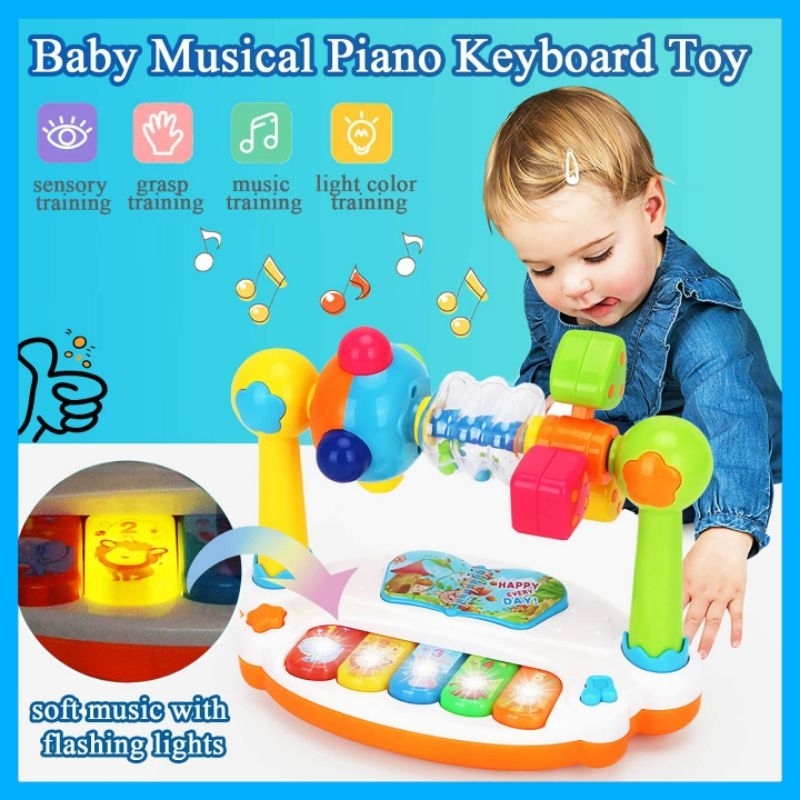 Jual Mainan Edukasi Piano Mini Anak Electronic Baby Music World Toys ...