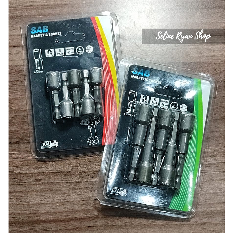 Jual 1 PC Mata Roofing / Mata Sok Baut Roofing Magnetic Socket SAB ...