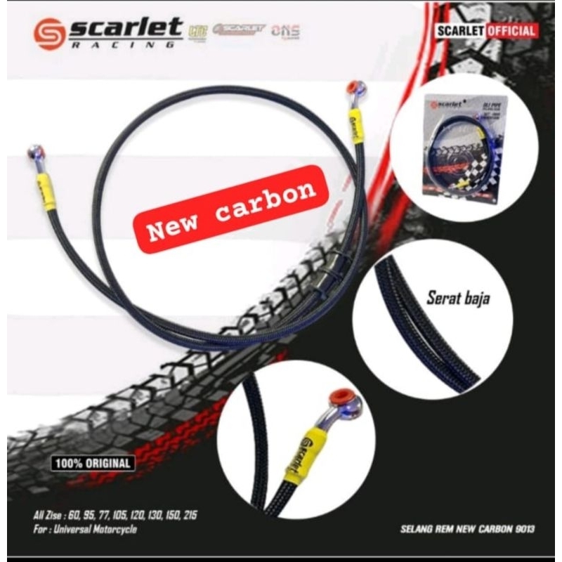 Jual SELANG.SLANG KABEL REM OLI PIPE HITAM CARBON DPN BLKG ORIGINAL ...