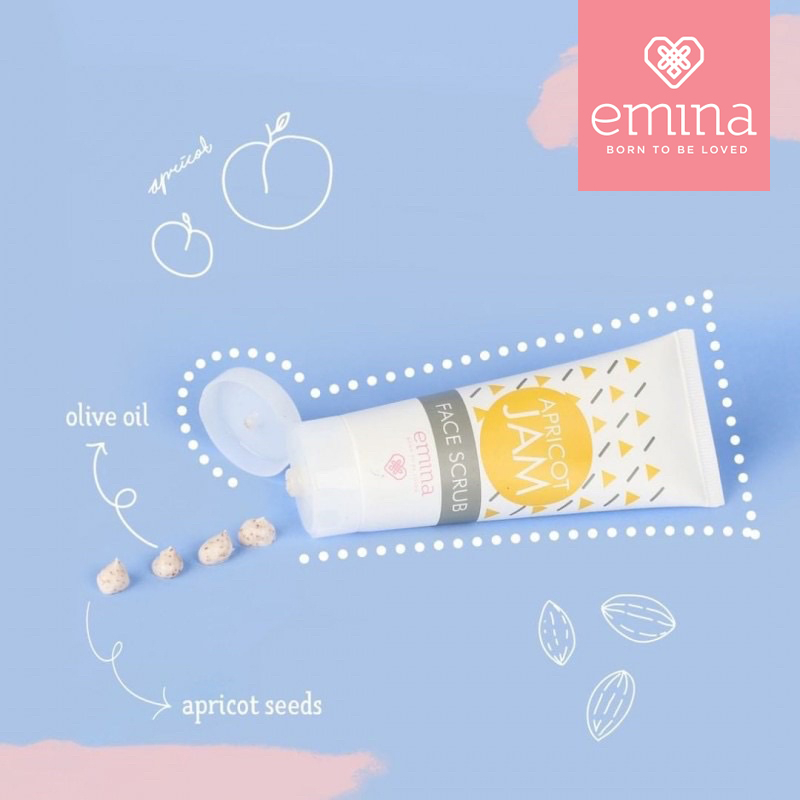Jual Emina Apricot Jam Face Scrub - 60ml | Shopee Indonesia