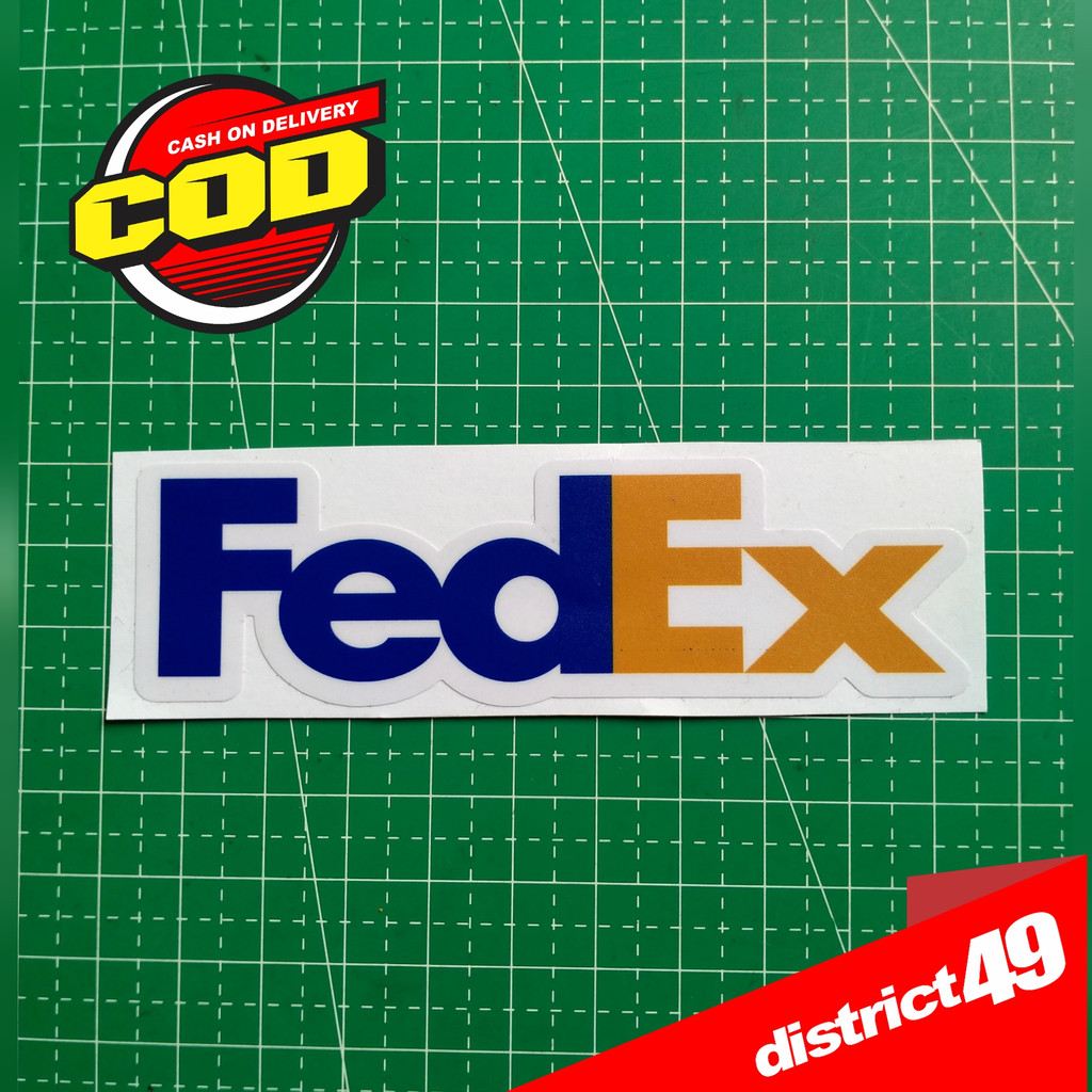 Jual Stiker Print Cut FEDEX Laminasi Glossy bahan tebal anti air untuk ...