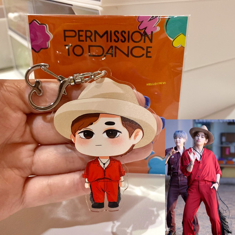 Jual Keychain BTS OT7 Permission To Dance Era by Little gooma ...