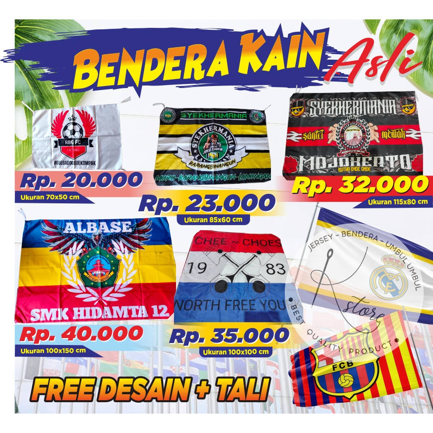 Jual PROMO BENDERA FULL PRINTING,UMBUL - UMBUL, SPANDUK, BACKDROP ...