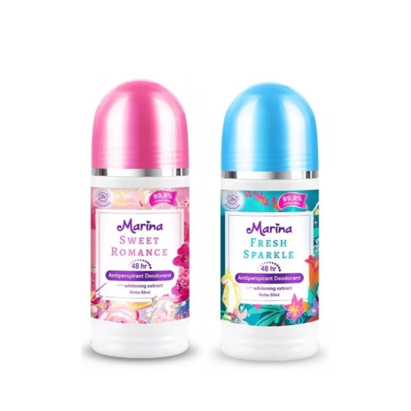 Jual marina antiperspirant deodorant roll on 50ml | Shopee Indonesia