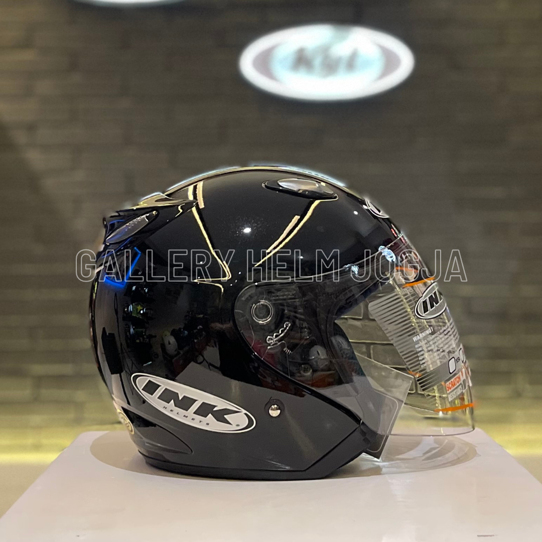 Jual INK Centro Solid Black Mett / helm ink / helm half face / original ...