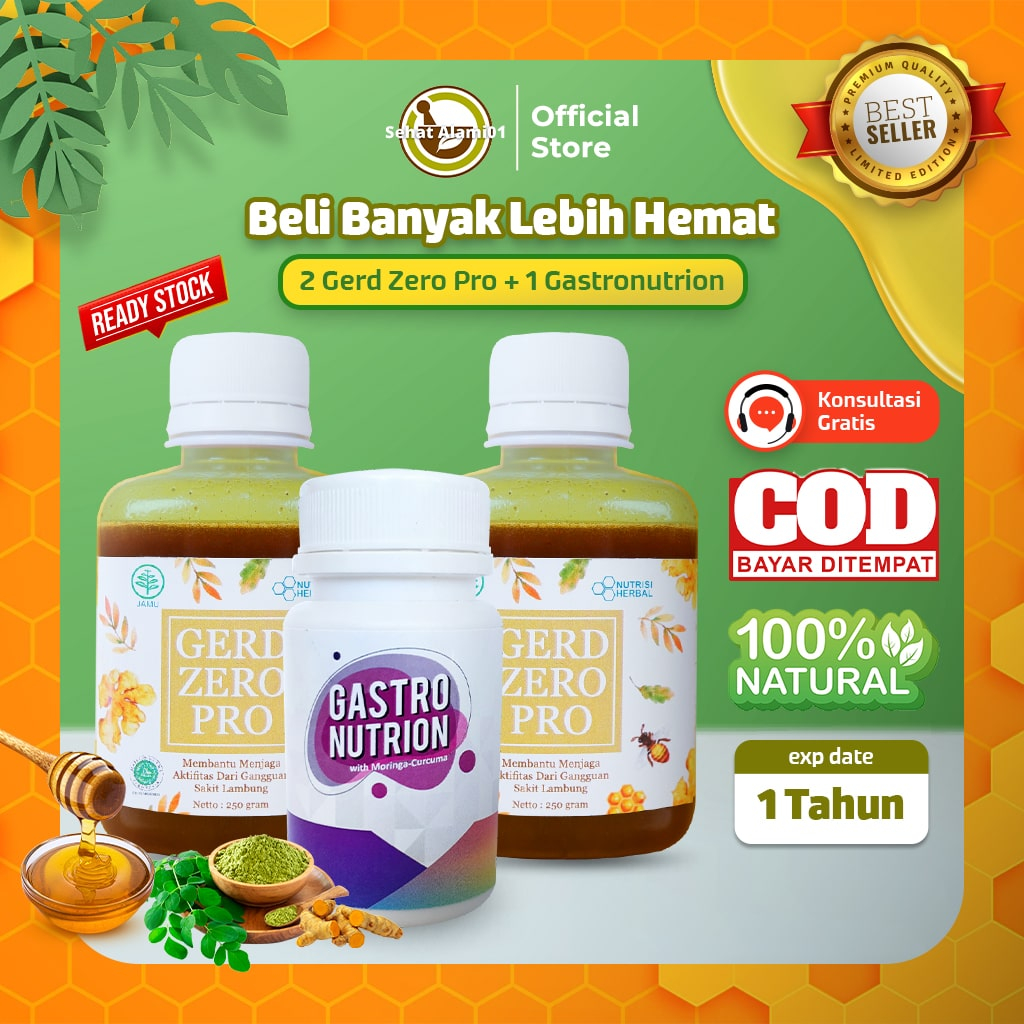 Jual Madu GERD ZERO PRO Obat Lambung Maag Dispepsia Gastritis HERBAL ...