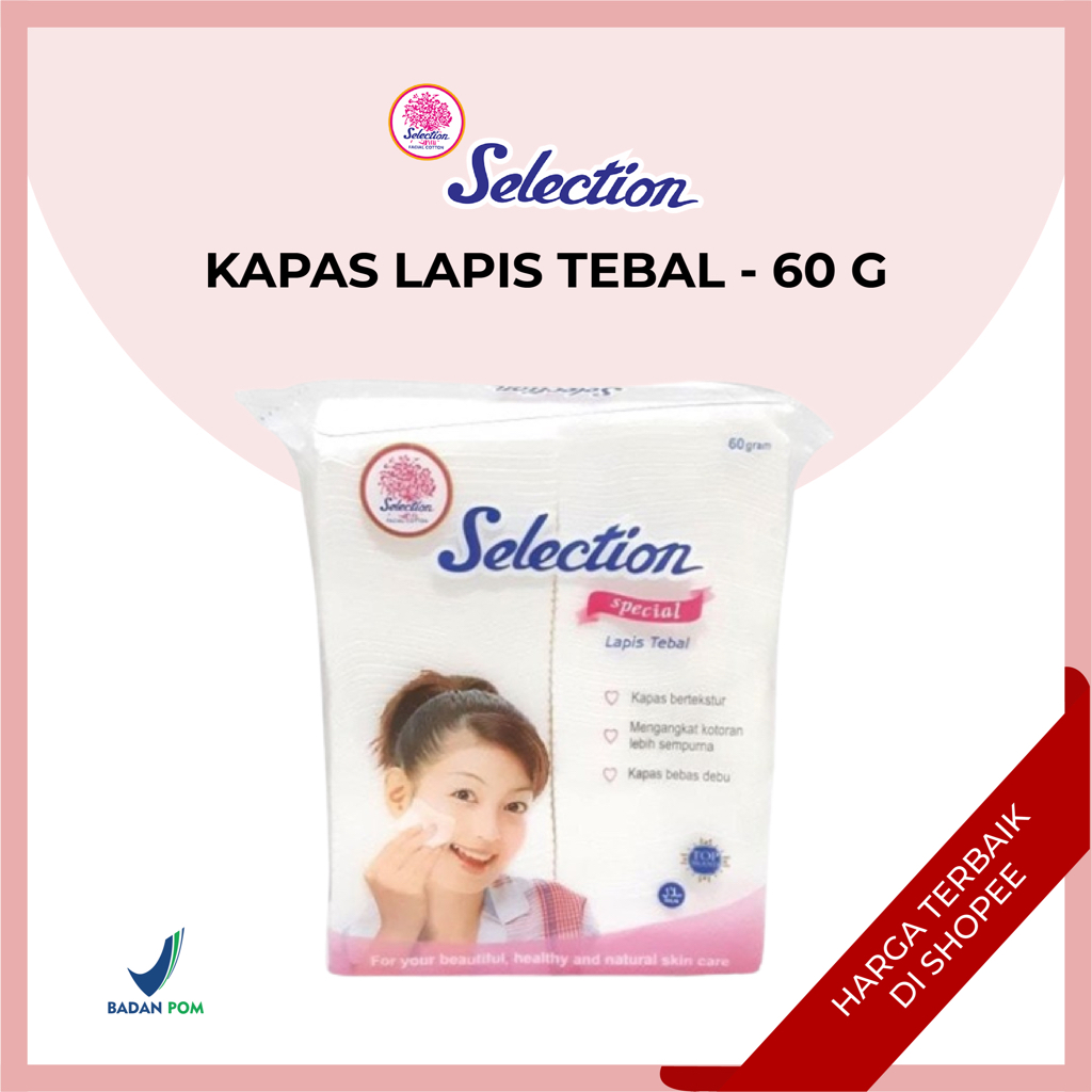 Jual Kapas Selection Facial Cotton Round Kapas Tipis Toner Pembersih ...