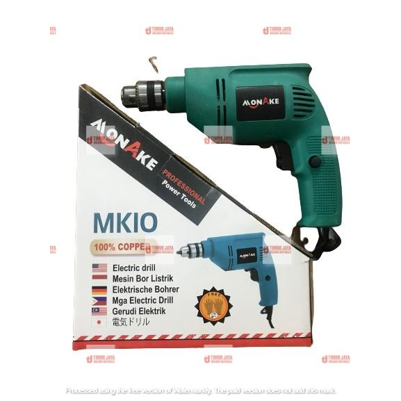 Jual MONAKE Mesin Bor Listrik 10mm Bolak Balik Electric Drill SUNC TOOLS | Shopee Indonesia