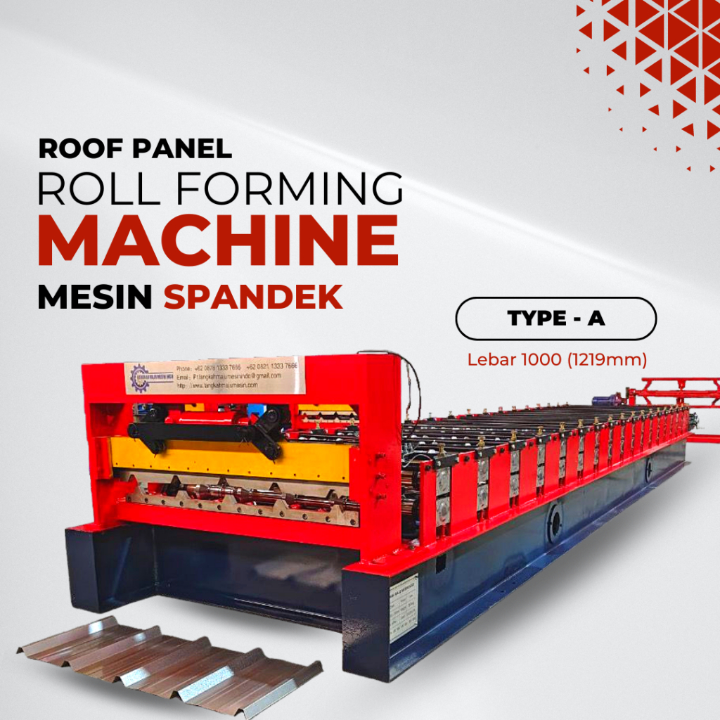 Jual Mesin Spandek 1000 Type A / Tile Roll Forming Machine / Roof Panel ...