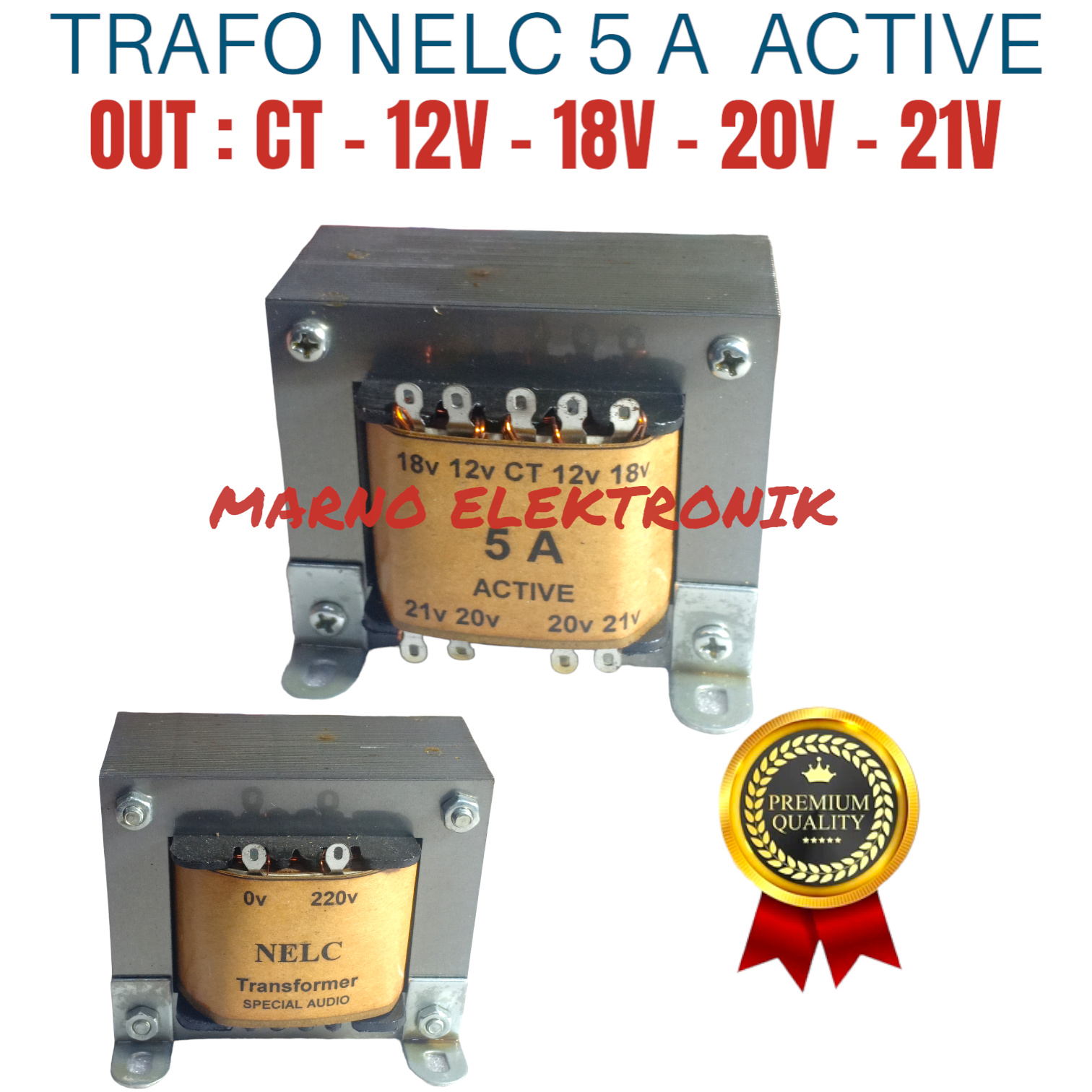 Jual TRAFO NELC 5A ACTIVE CT 5 AMPER 12V 18V 20V 21V TRAPO TRAVO ...