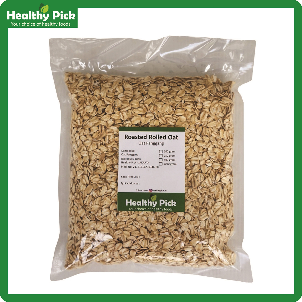 Jual Roasted Regular Rolled Oat 500gr (old fashioned oats) | Shopee ...