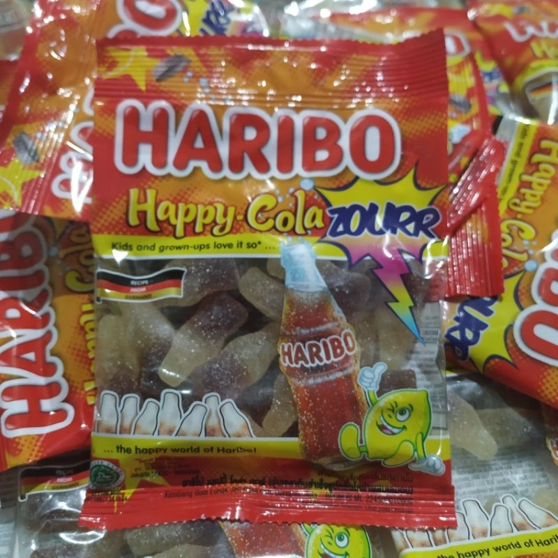 Jual Haribo Happy Cola Zour 80gr Permen Asem Yupi Cola Zours Candy ...