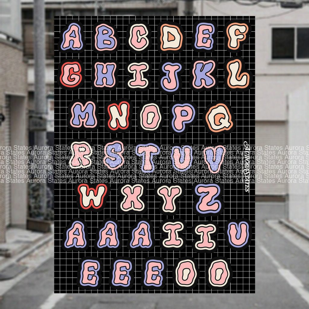 Jual Sticker Ransom Alphabet | Sticker Jurnal Book | Sticker Huruf ...