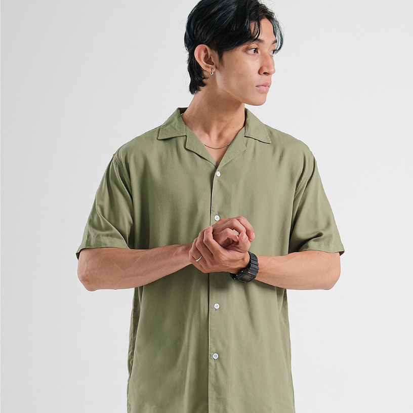 Jual Hamata Studios - ALPEN Bowling Shirt Greenleaf | Shopee Indonesia