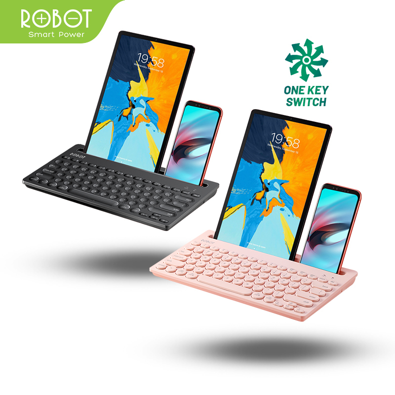 Jual ROBOT Keyboard Bluetooth ROBOT KB10 Portable Multi Device & 2.4G ...