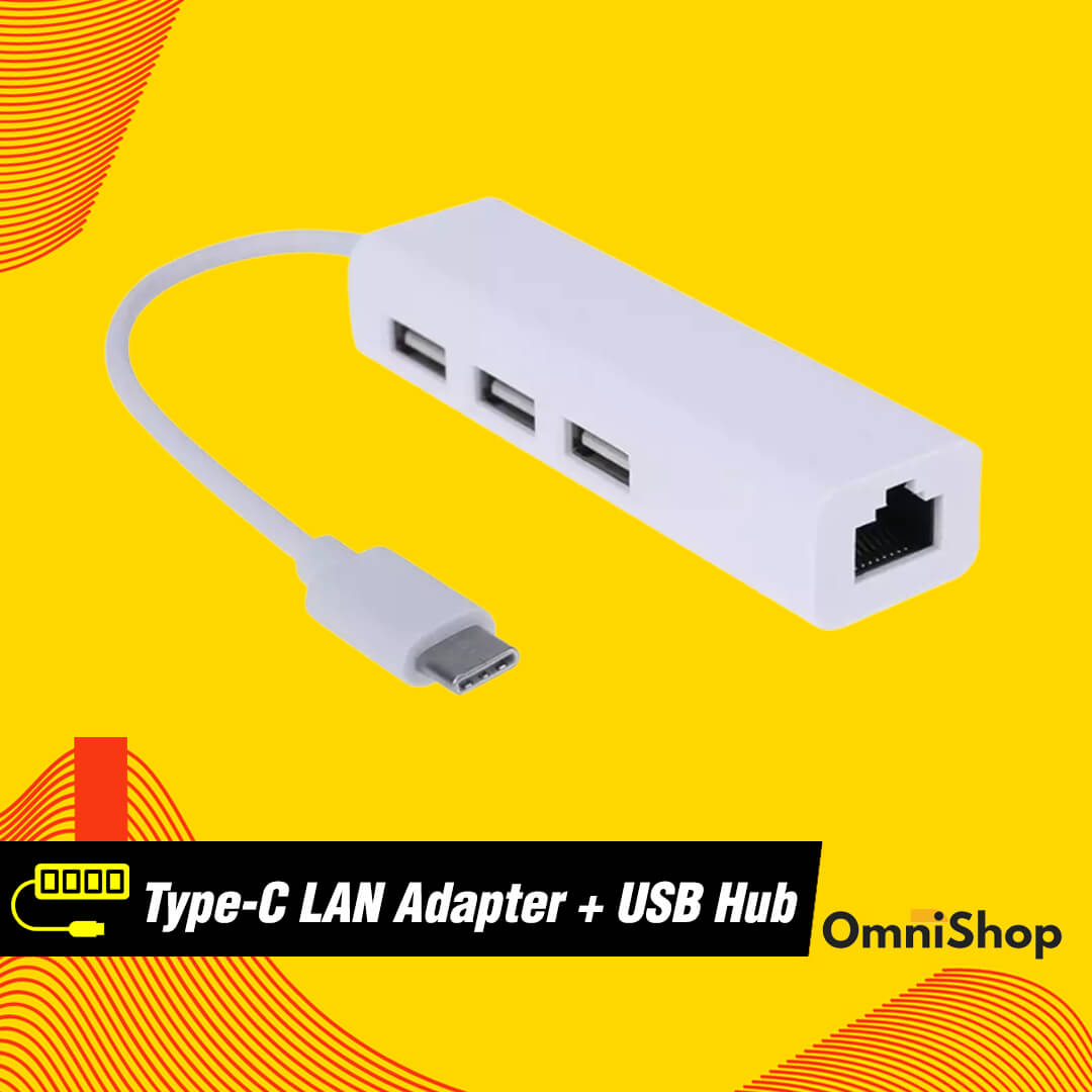 Jual Kabel Converter Adapter Type C To Ethernet LAN UTP RJ45 with USB ...