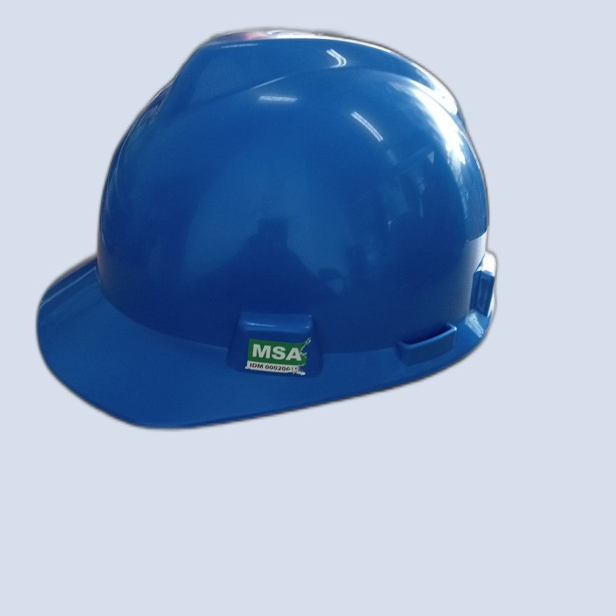 Jual HELM SAFETY MERK MSA FASTRACK PLUS TALI DAGU WARNA BIRU SUDAH SNI ...