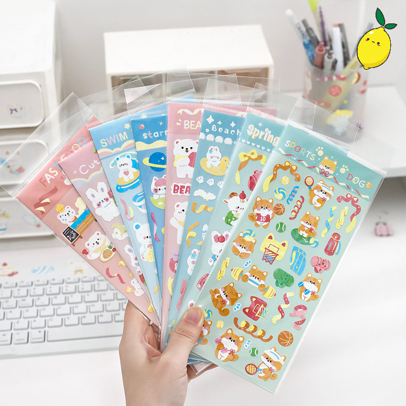 Jual Stiker Lucu Chubby Spring Party Diary Deco Stickers | Shopee Indonesia
