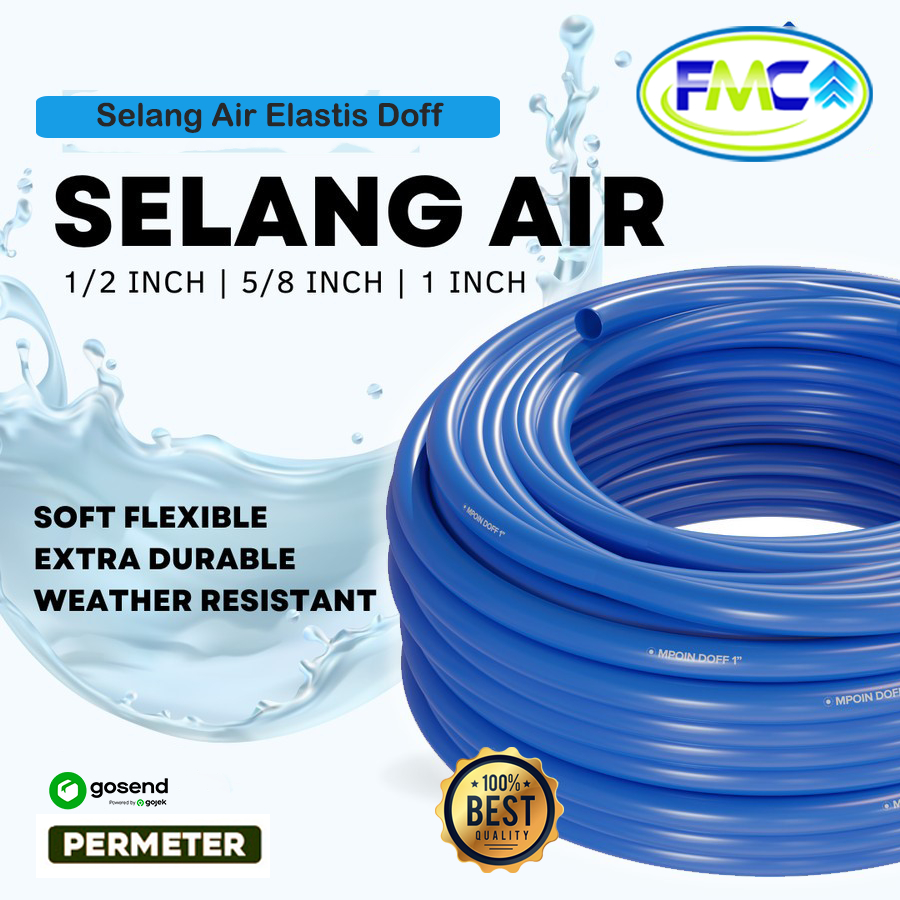 Jual Selang Air Elastis Dop 5/8 Inch 1/2 Inch 3/4 Inch 1 Inch Selang Siram Taman Garasi Rumah ...