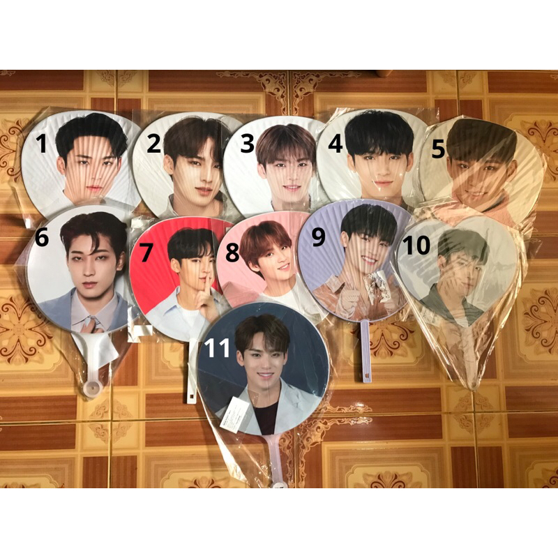 Jual seventeen mingyu wonwoo official image picket uchiwa japan ...