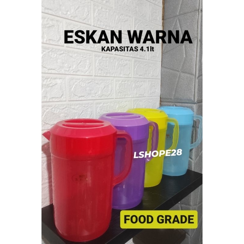 Jual Eskan 4 liter / eskan warna 4 lt / ceret plastik 4 liter / water ...