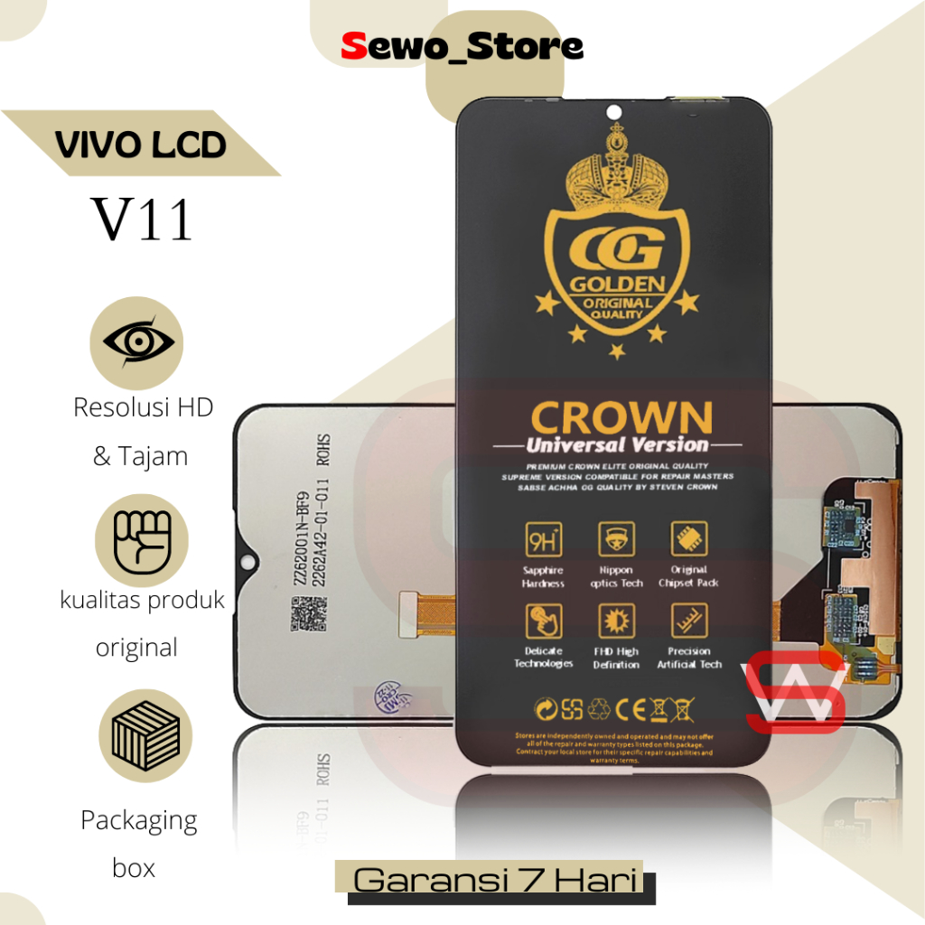 Jual LCD VIVO V11 / TOUCHSCREEN V11/Y97/1806/Z3 ORIGINAL BIG GLASS ...