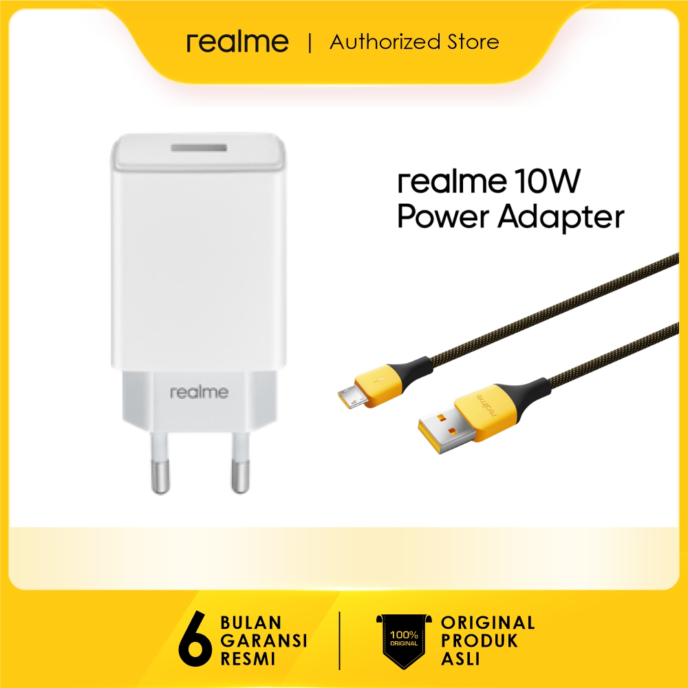 Jual realme 18W/10W Power Adapter+realme Micro USB Type C Cable ...