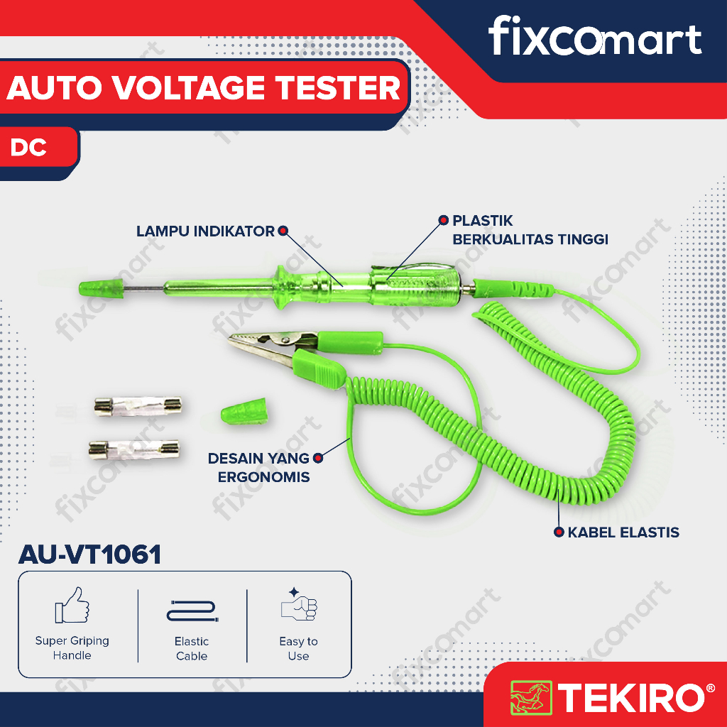 Jual Tekiro Auto Voltage Tester / Tekiro Obeng Test Pen Dc | Shopee ...