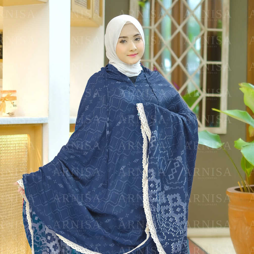 Jual Mukena Dewasa Premium 2 in 1 Zipper MONZA Arnisa | Shopee Indonesia